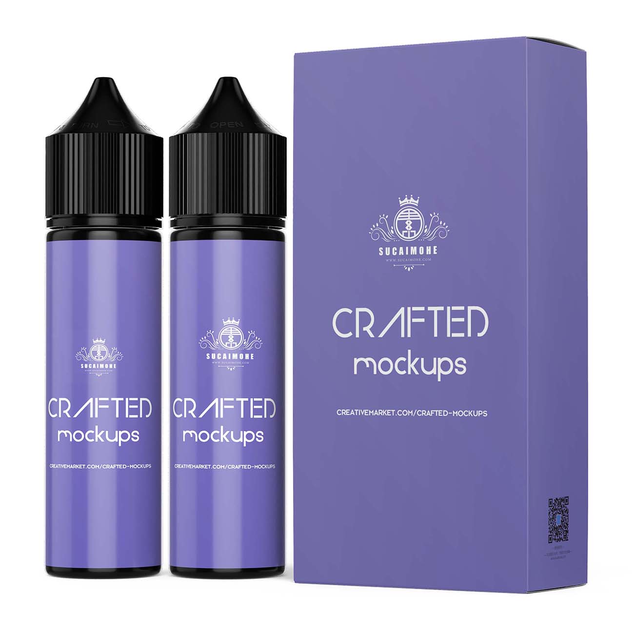 电子烟烟油瓶设计样机PSD源文件-高端样机-素材魔盒网—免费素材下载